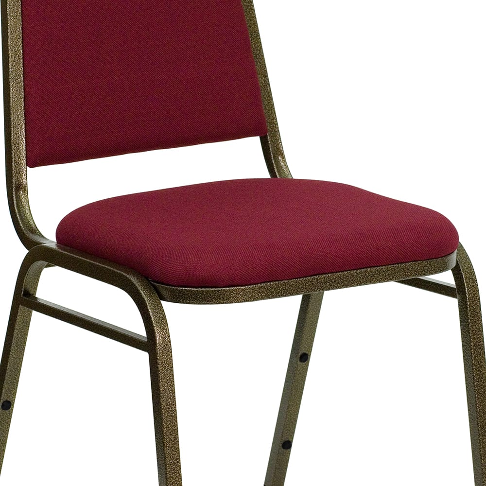 Flash Furniture FD-BHF-2-BY-GG Stacking Banquet Chair w/ Burgundy ...