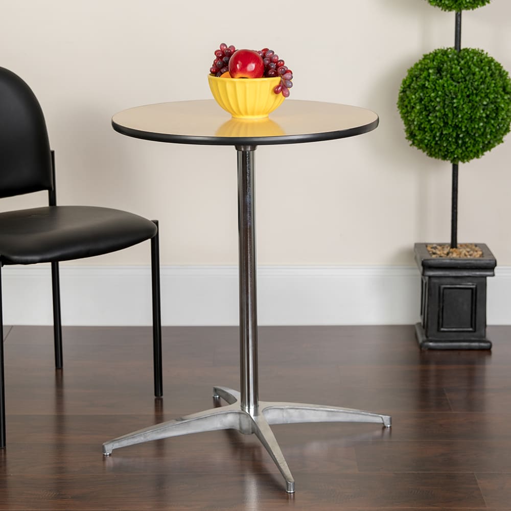 Flash Furniture XA-30-COTA-GG 30" Round Bar Height Table - Birchwood ...