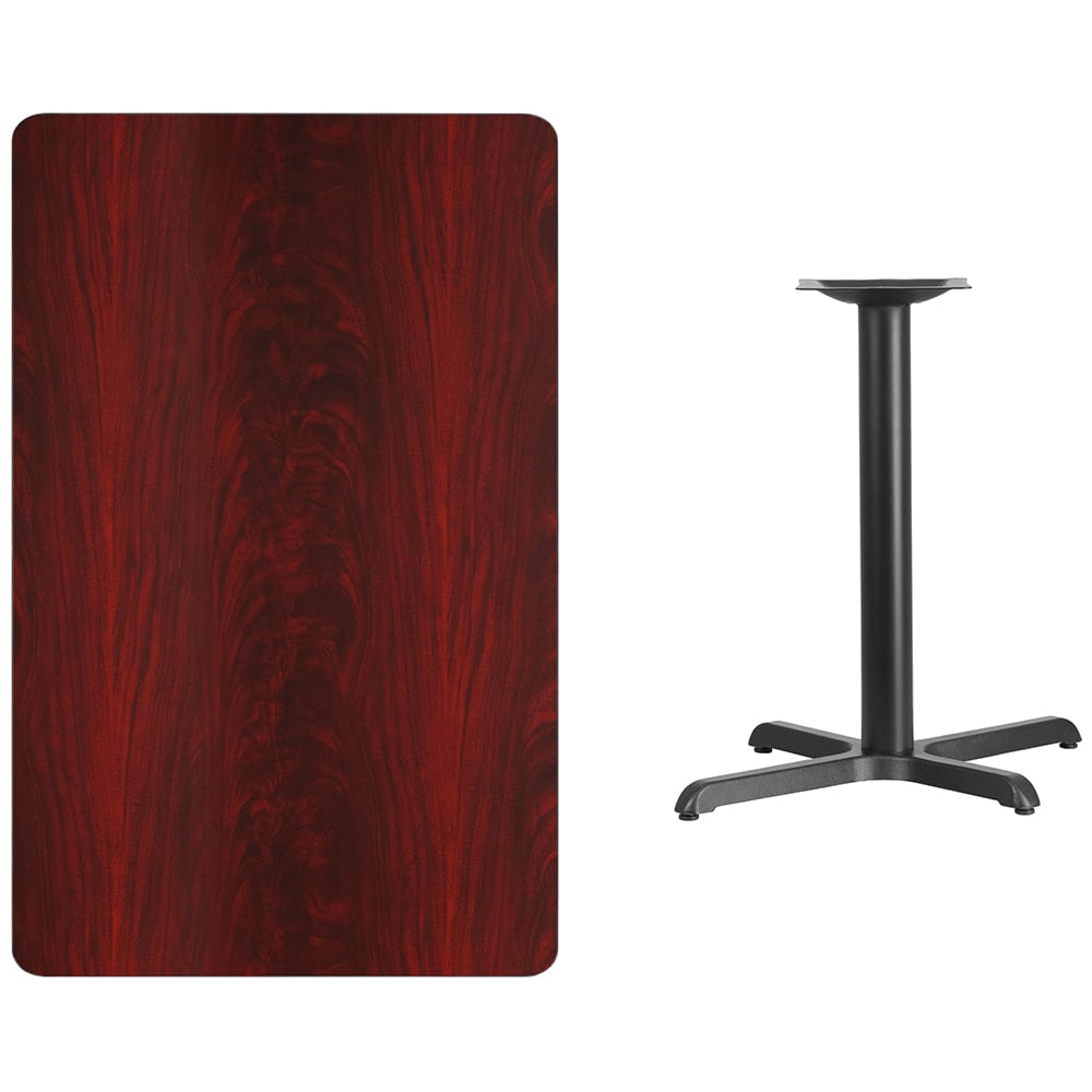 Flash Furniture XU-MAHTB-3048-T2230-GG Rectangular Dining Height Table ...