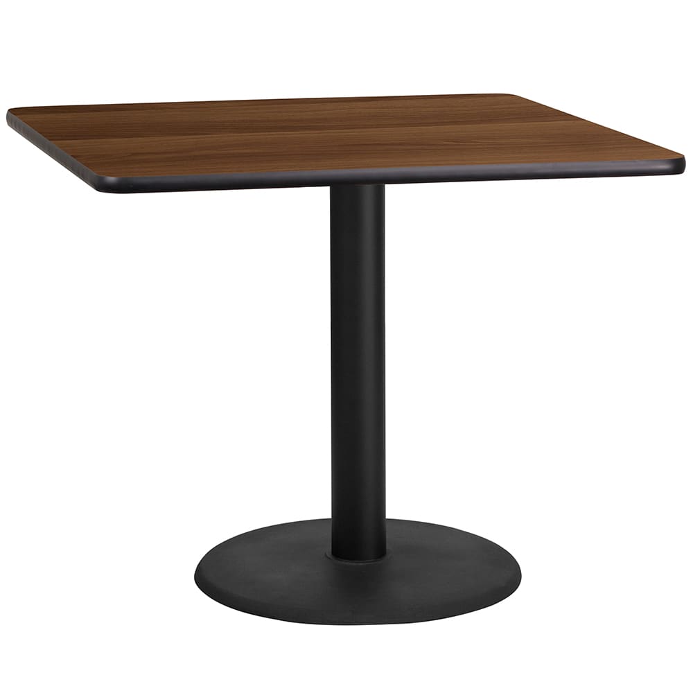 Flash Furniture XU-WALTB-3636-TR24-GG 36" Square Dining Height Table w ...