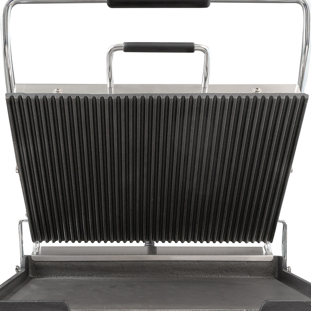 Waring WDG250T Double Commercial Panini Press w/ Cast Iron Grooved ...