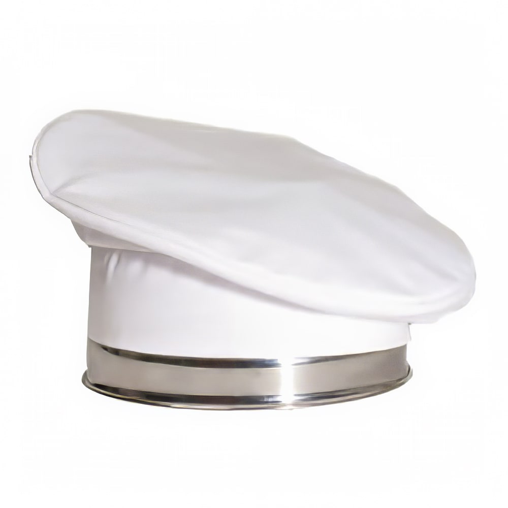 Chef Revival H036WH Chef Beret, Poly Cotton Blend, One Size, White