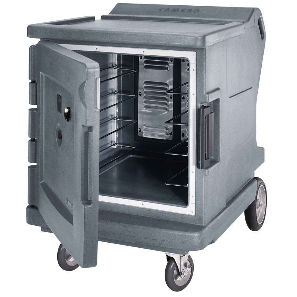 Cambro CMBH1826LC191 Camtherm Hot Cart - C° Thermometer, Granite Gray 120v