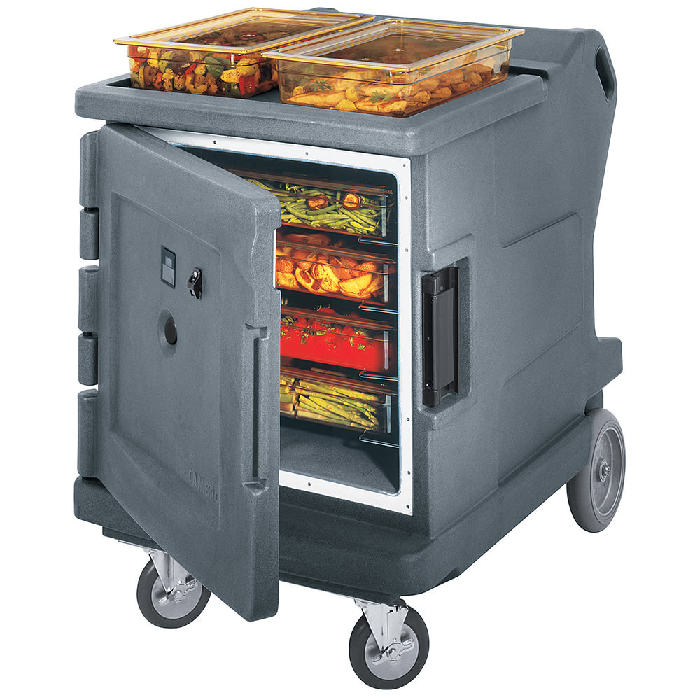 Cambro CMBH1826LC191 Camtherm Hot Cart - C° Thermometer, Granite Gray 120v