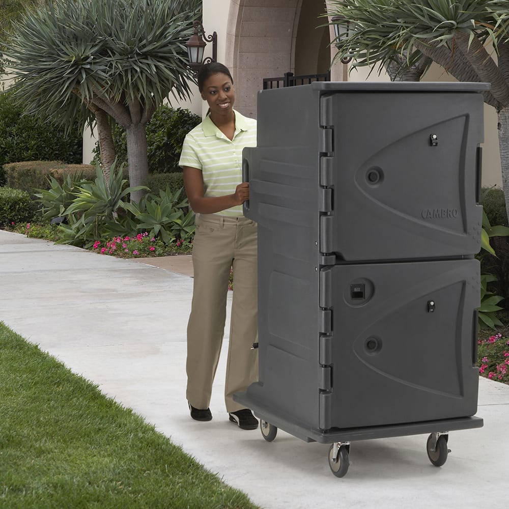 Cambro CMBHC1826TSF191 Camtherm Hot/Cold Cart - Thermometer, 6" Casters ...