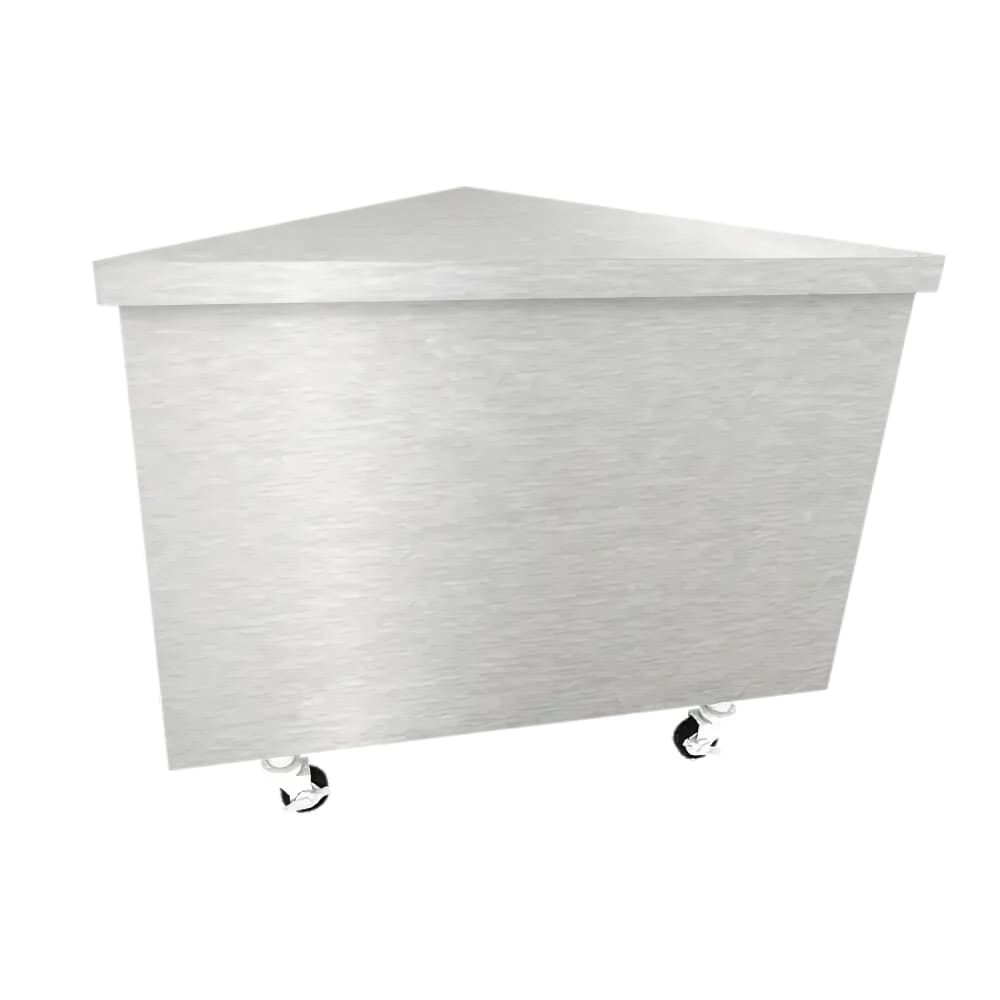 Duke TTU-90SS 32" Mobile Serving Counter w/ Enclosed Base & Stainless Top