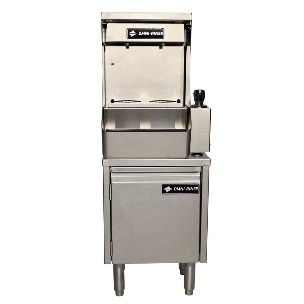 Omni-Rinse Auto-Rinse™ Bar Tool Rinse Station w/ Cube Stand - Stainless ...