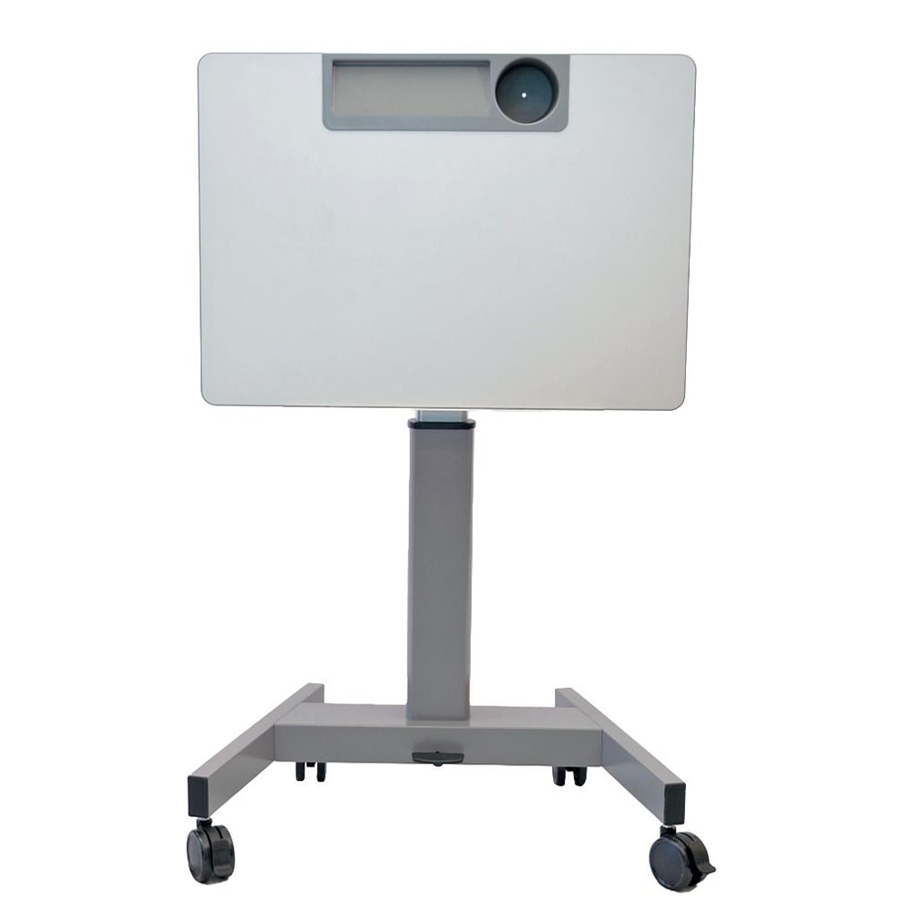 Luxor Flip Top Mobile Student Desk w/ Adjustable Height - Gray Metal ...
