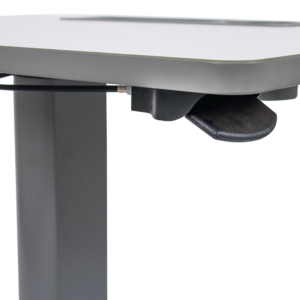 Luxor Flip Top Mobile Student Desk w/ Adjustable Height - Gray Metal ...