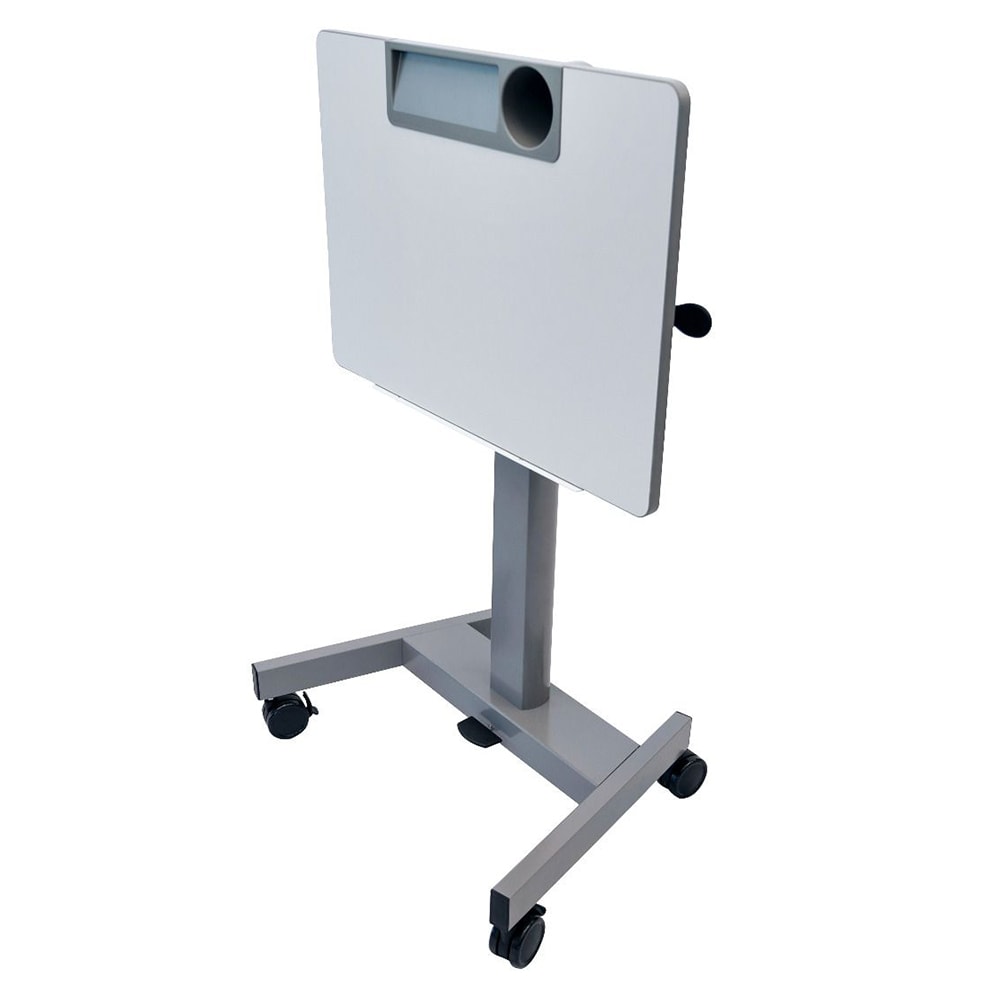 Luxor Flip Top Mobile Student Desk w/ Adjustable Height - Gray Metal ...