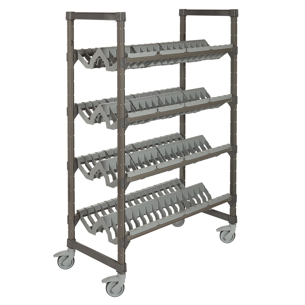 Cambro EMU244878PDPKG 4 Level Mobile Angled Drying Rack for Kitchenware ...