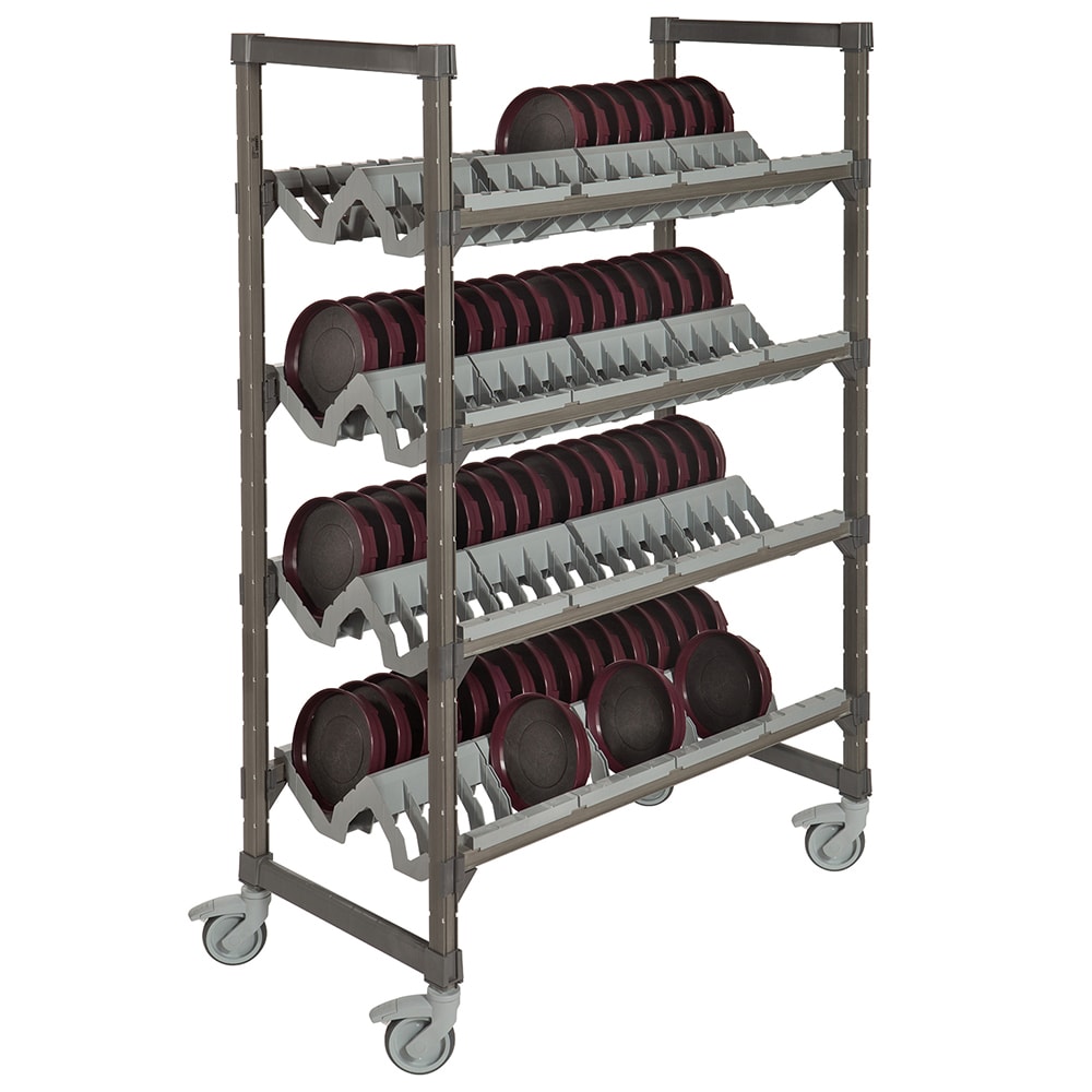 Cambro EMU244878PDPKG 4 Level Mobile Angled Drying Rack for Kitchenware ...