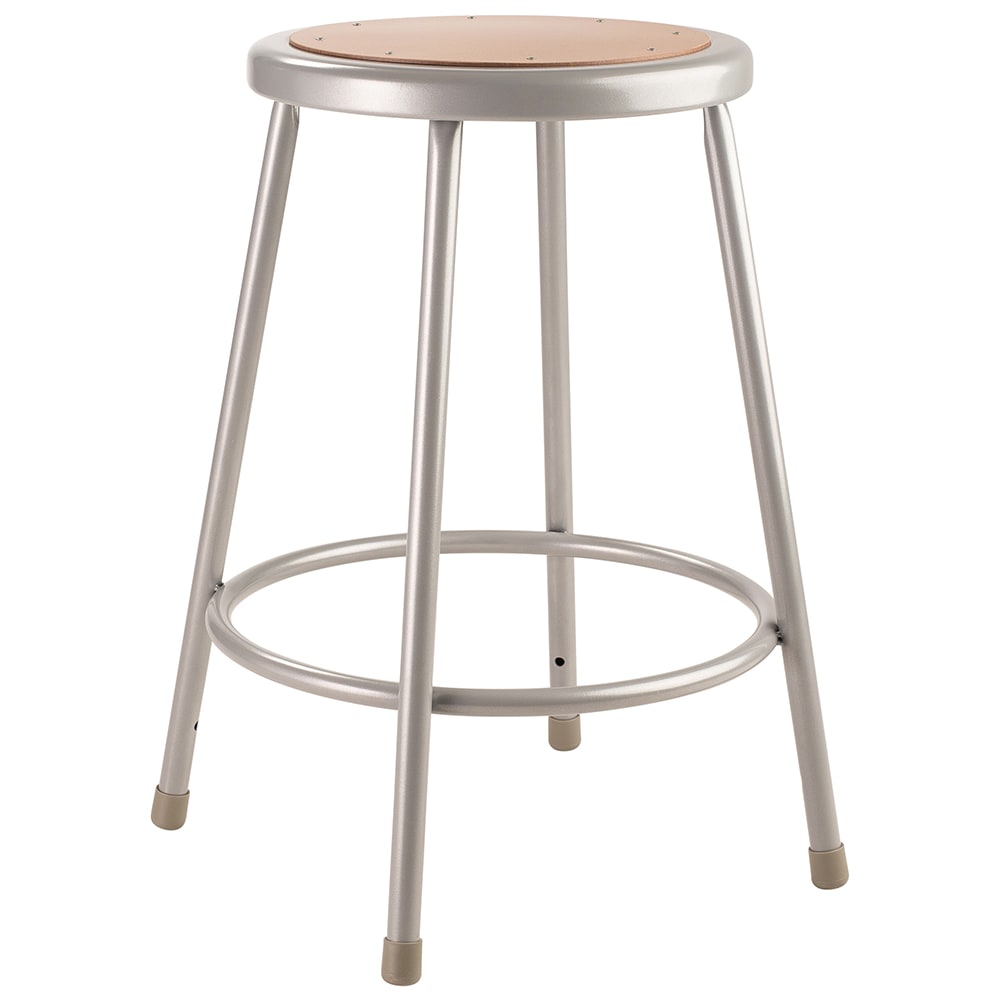 National Public Seating 6224 Round Backless Stool w/ Masonite Board ...