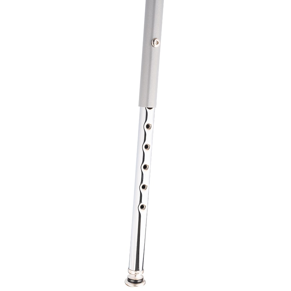 National Public Seating 6424H Round Backless Stool w/ Gray Vinyl Padded ...