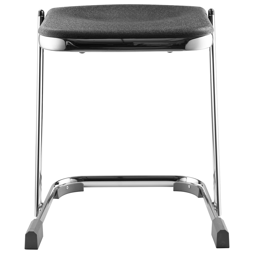 National Public Seating 6618 Backless Elephant Z Stool w/ Black Plastic ...