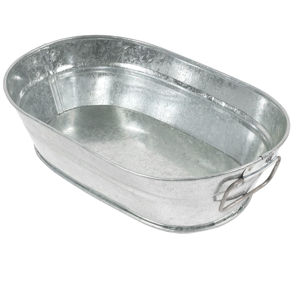 American Metalcraft MTUB69 24 oz Oval Serving Tub w/ Side Handles - 8 3 ...