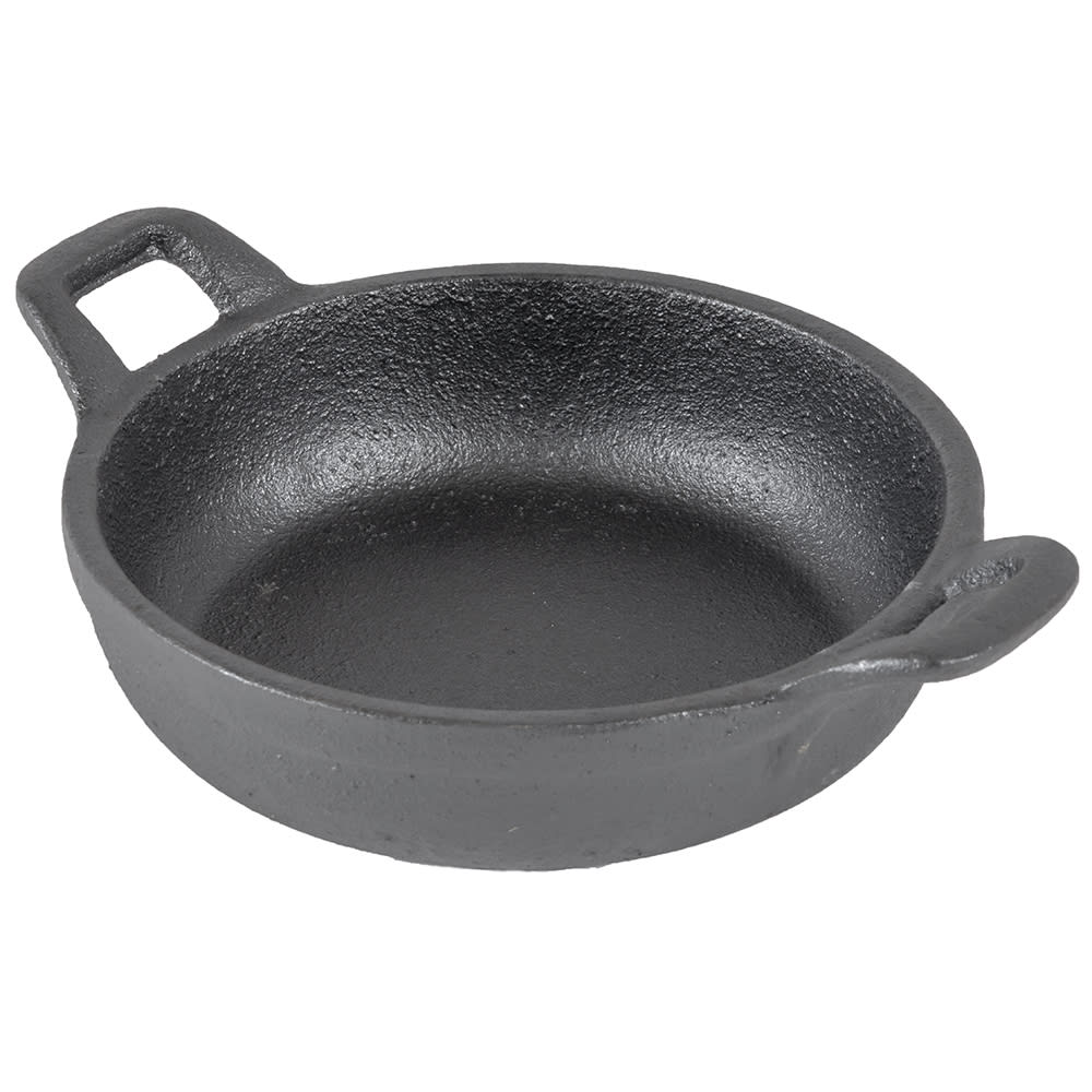 Tablecraft CW30102 8 oz Mini Round Server, Cast Iron