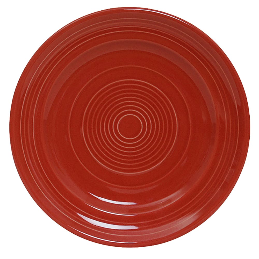 Tuxton CQA-062 6 1/4" Round Concentrix®© Plate - Ceramic, Cayenne