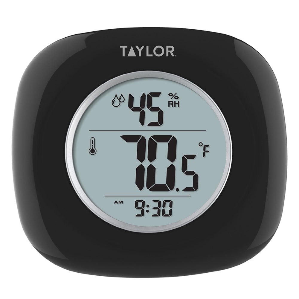 Taylor 1745BK Digital Thermometer/Hygrometer, 20 to 90 Percent Humidity ...