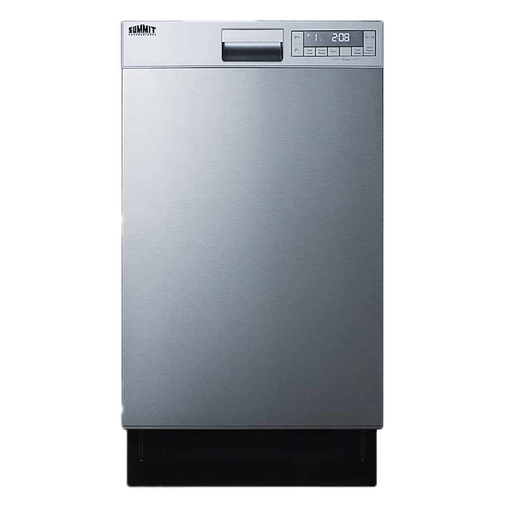 Summit DW18SS4 18" Built In Dishwasher w/ (5) Cycles & LED Display ...