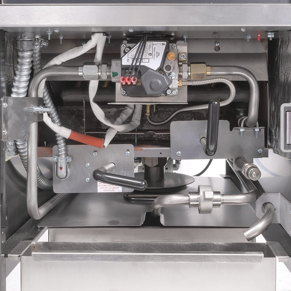 Henny Penny PFG600.19 43 lb Liquid Propane Gas Pressure Chicken Fryer - 80,000 BTU