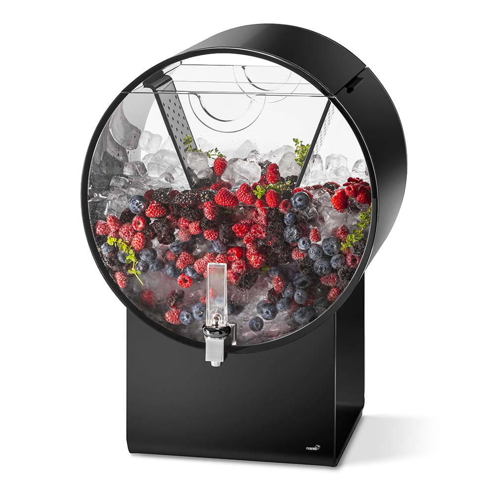 Rosseto 5 gal Beverage Dispenser w/ Infuser - Plastic Container, Black ...