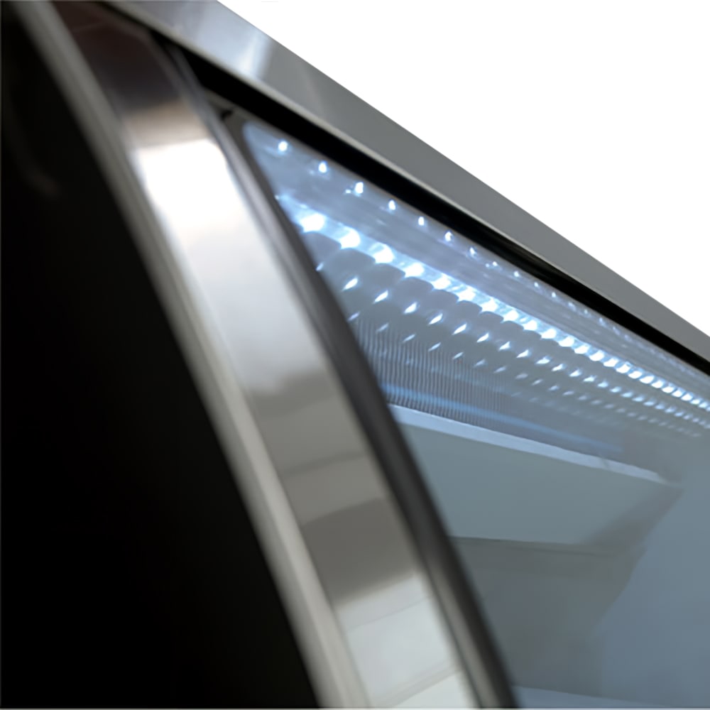 Omcan 50077 47" Full Service Deli Case w/ Curved Glass - (3) Levels, 115v