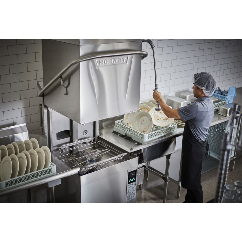 Hobart AM16VL-ADV-2 High Temp Door Type Dishwasher w/ 40 Racks/hr ...