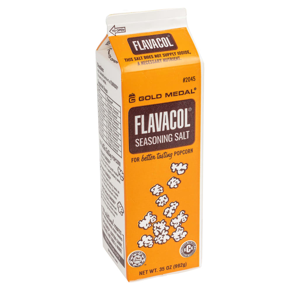 Gold Medal 2045 Original Flavacol Seasoning Salt w/ (12) 35 oz Cartons ...