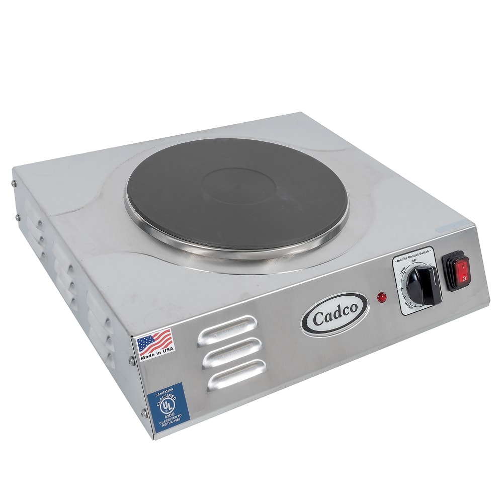 Cadco LKR-220 15" Electric Hotplate w/ (1) Burner & Infinite Controls ...