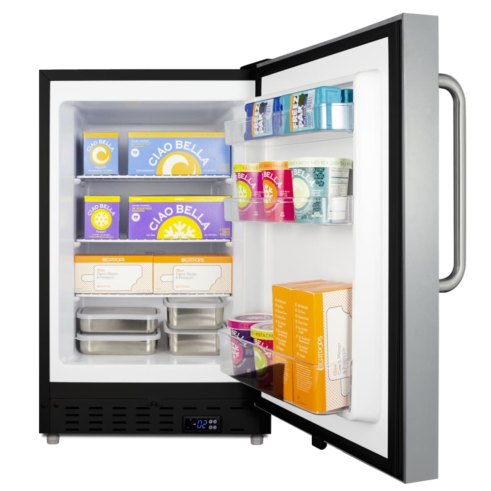 Summit ALFZ37BSSTB 19 7/8" Undercounter Freezer w/ (1) Solid Door ...