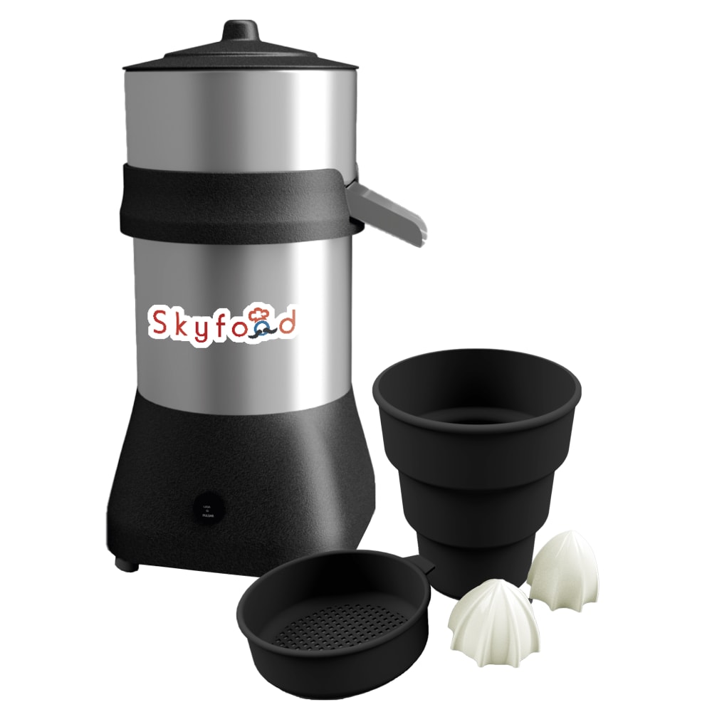 Skyfood EX Citrus Juicer w/ Aluminum Juice Housing, Stainless Body, 110 V
