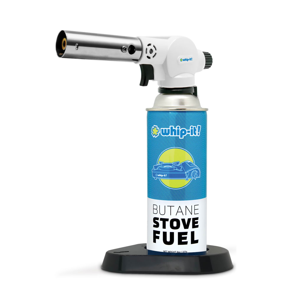 Whip-It! TC-BLWT-07 Butane Culinary Torch - Piezo Ignition, Adjustable ...