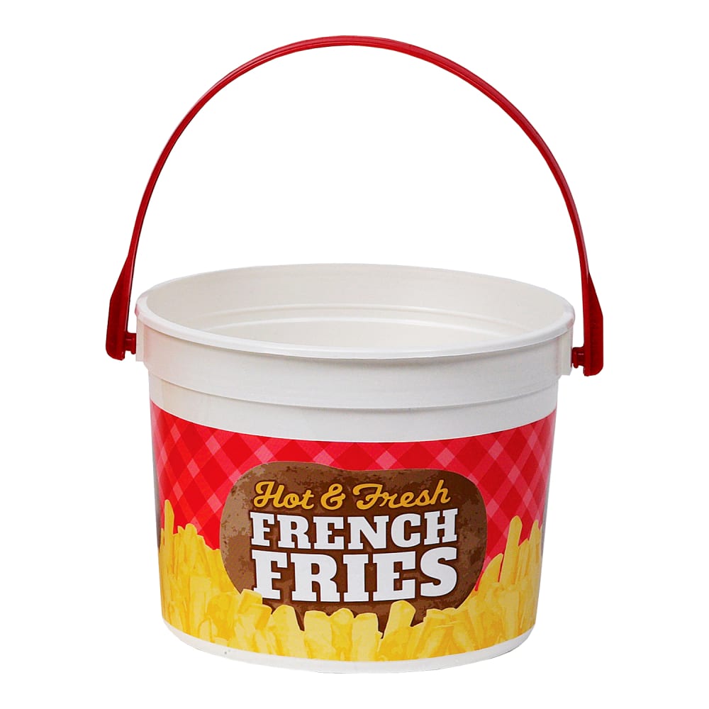 Gold Medal 2303 48 oz Plastic French Fry Bucket, 300/Case