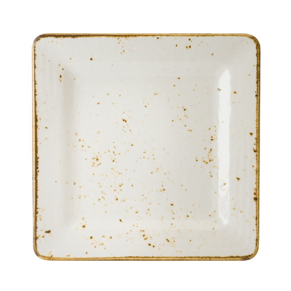 Steelite 68A540EL785 11" Square Melamine Plate, Craft White