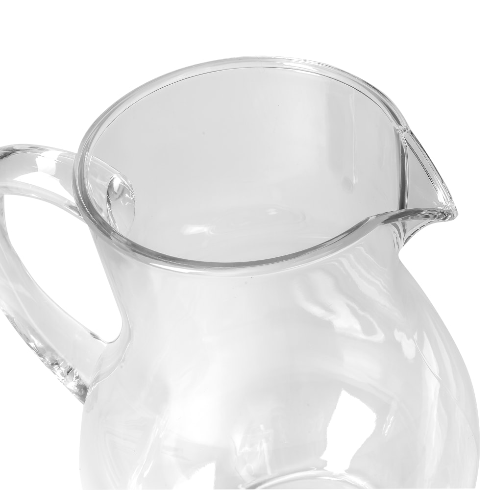 Tablecraft 319 64 oz Plastic Pitcher w/ Ice Core, Clear