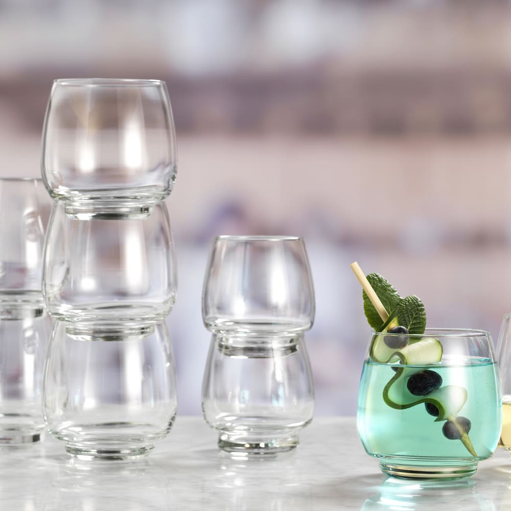 Libbey 12018 10 oz Orbital Rocks Glass