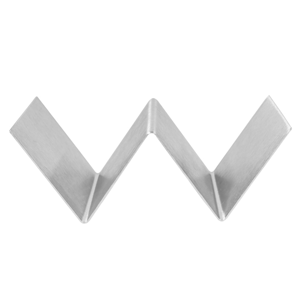 Winco TCHS-12 Taco Holder - Holds 1 to 2 Tacos, Solid, Stainless Steel