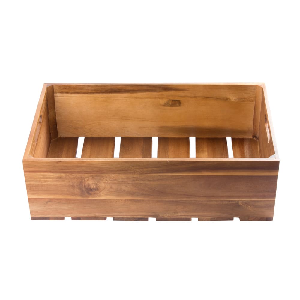 Tablecraft CRATE116 Rectangular Serving/Display Crate - 20 3/4" x 12 3/ ...