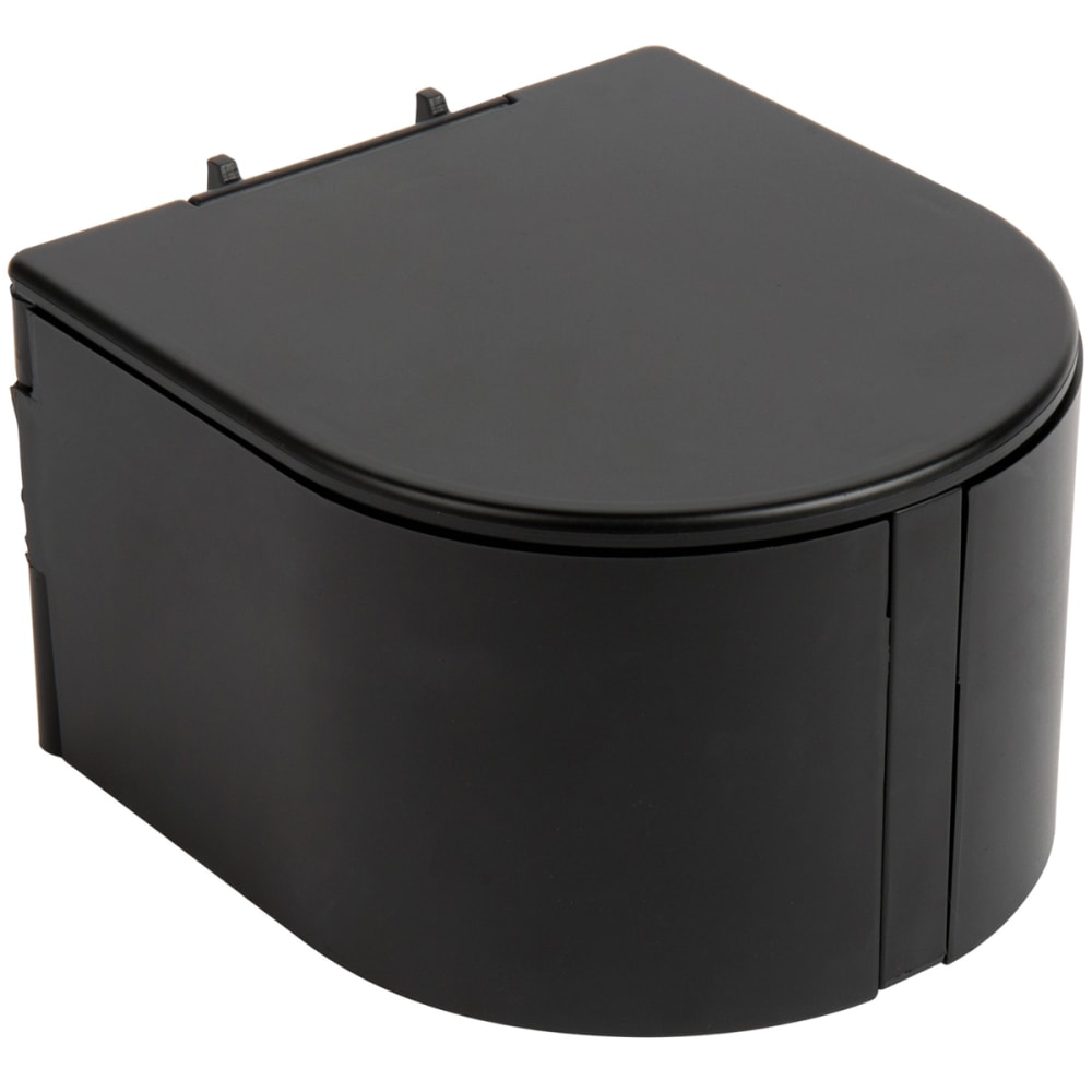 Tablecraft H5633 Glass Rimmer w/ 5 Swing Out Trays, Black