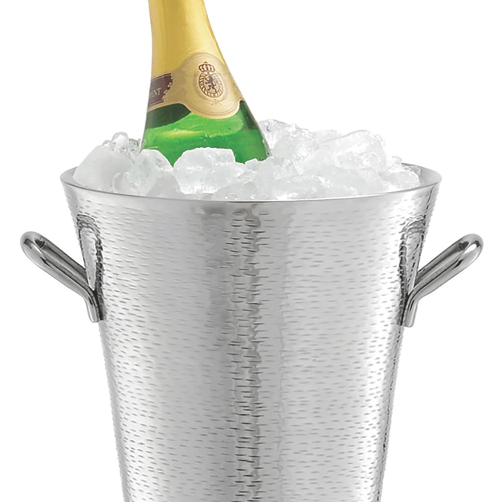 Tablecraft RWB119 9 3/4" Double Walled Wine Bucket, Stainless Steel