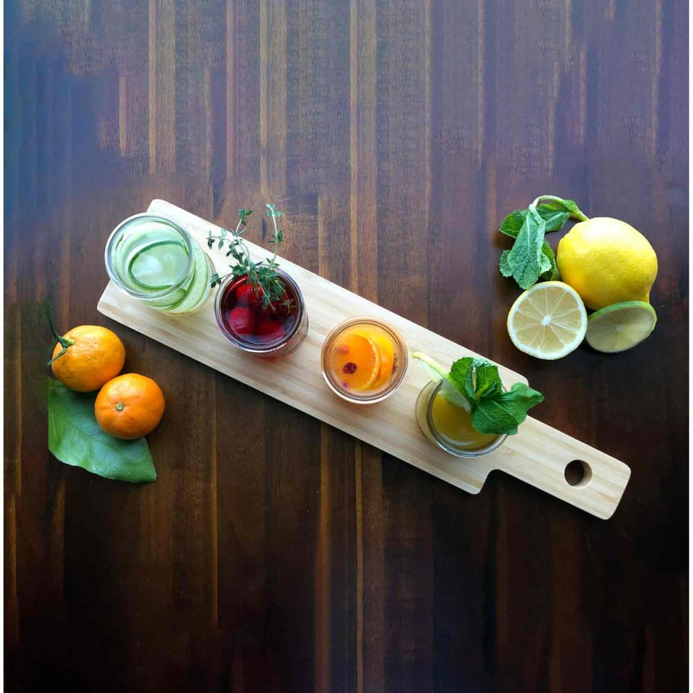 Tablecraft FLIGHT1 Wood Flight Paddle - 17" x 4" x 5/8", Holds (4 ...