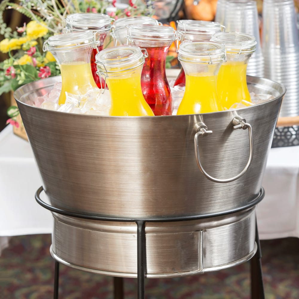 Tablecraft RGC34 34 oz Carafe w/ Silicone Seal - Glass, Clear