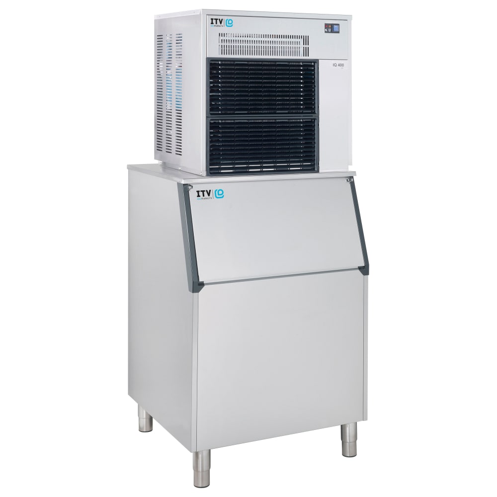 ITV Ice Makers 980 lb Ice Queen Flake Ice Machine w/ Bin - 507 lb ...