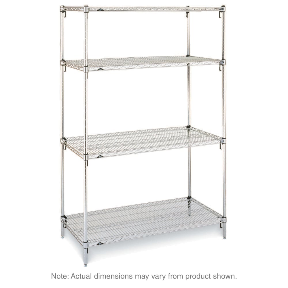 Metro SA-247274C-S-4 72" NSF 4-Tier Chrome Wire Shelf Kit - Super ...