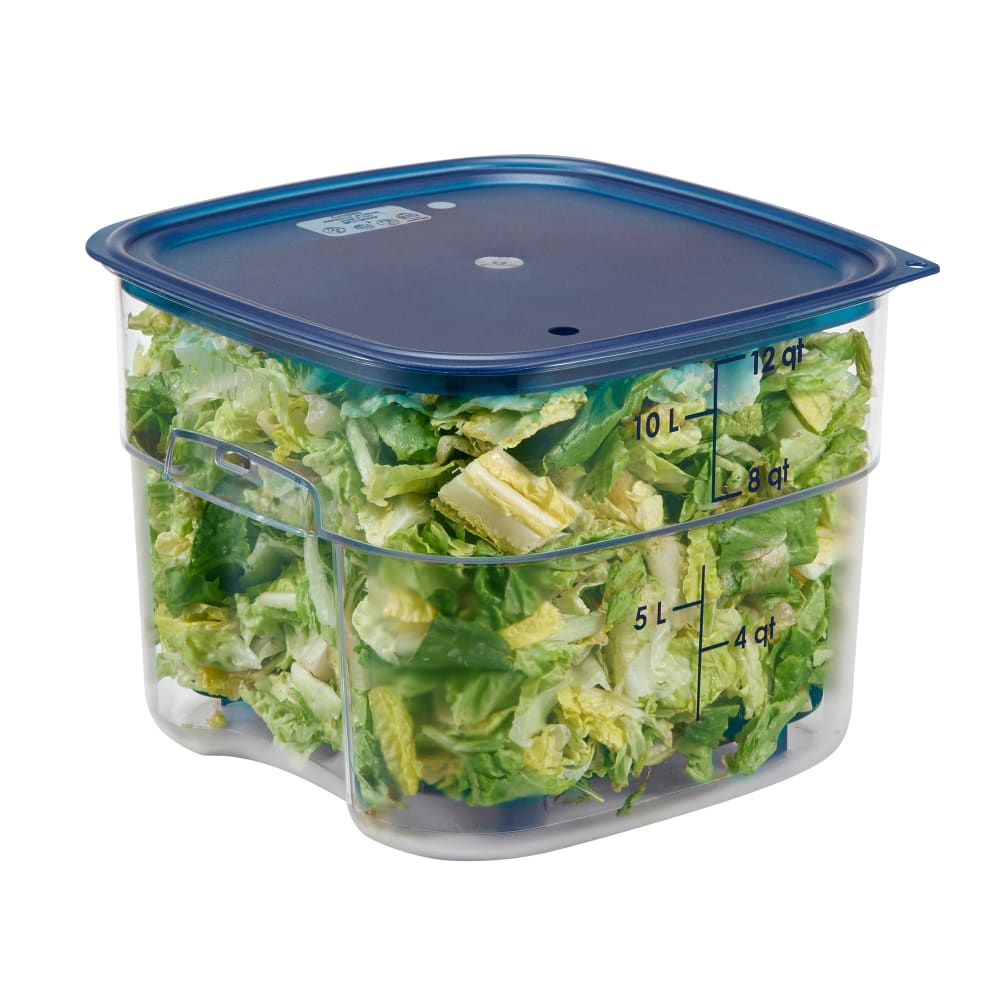 Cambro 12SFSPROCW135 12 qt FreshPro Square Food Storage Container ...