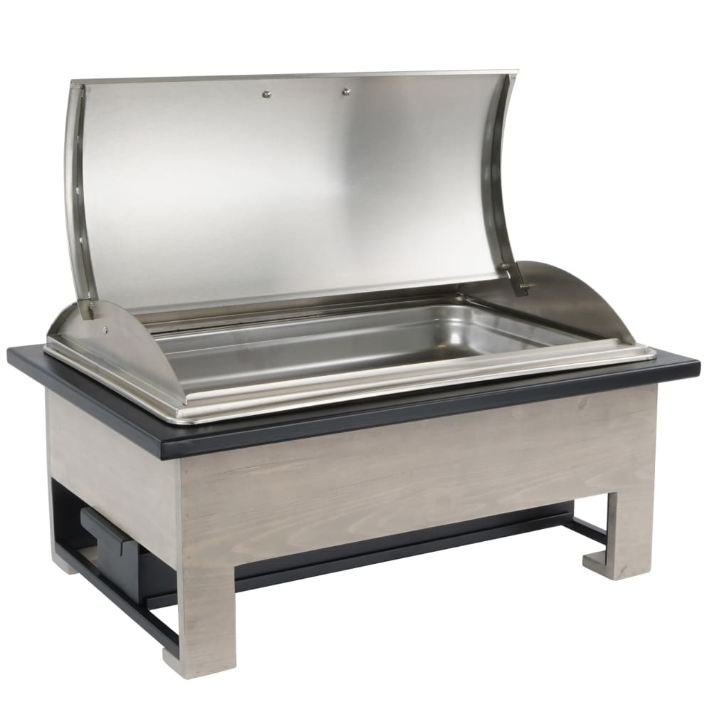 Cal-Mil 22415-110 Full Size Chafer w/ Roll-Top Lid & Chafing Fuel Heat ...