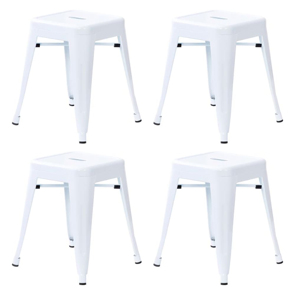 Flash Furniture ET-BT3503-18-WH-GG Stacking Backless Dining Stool ...