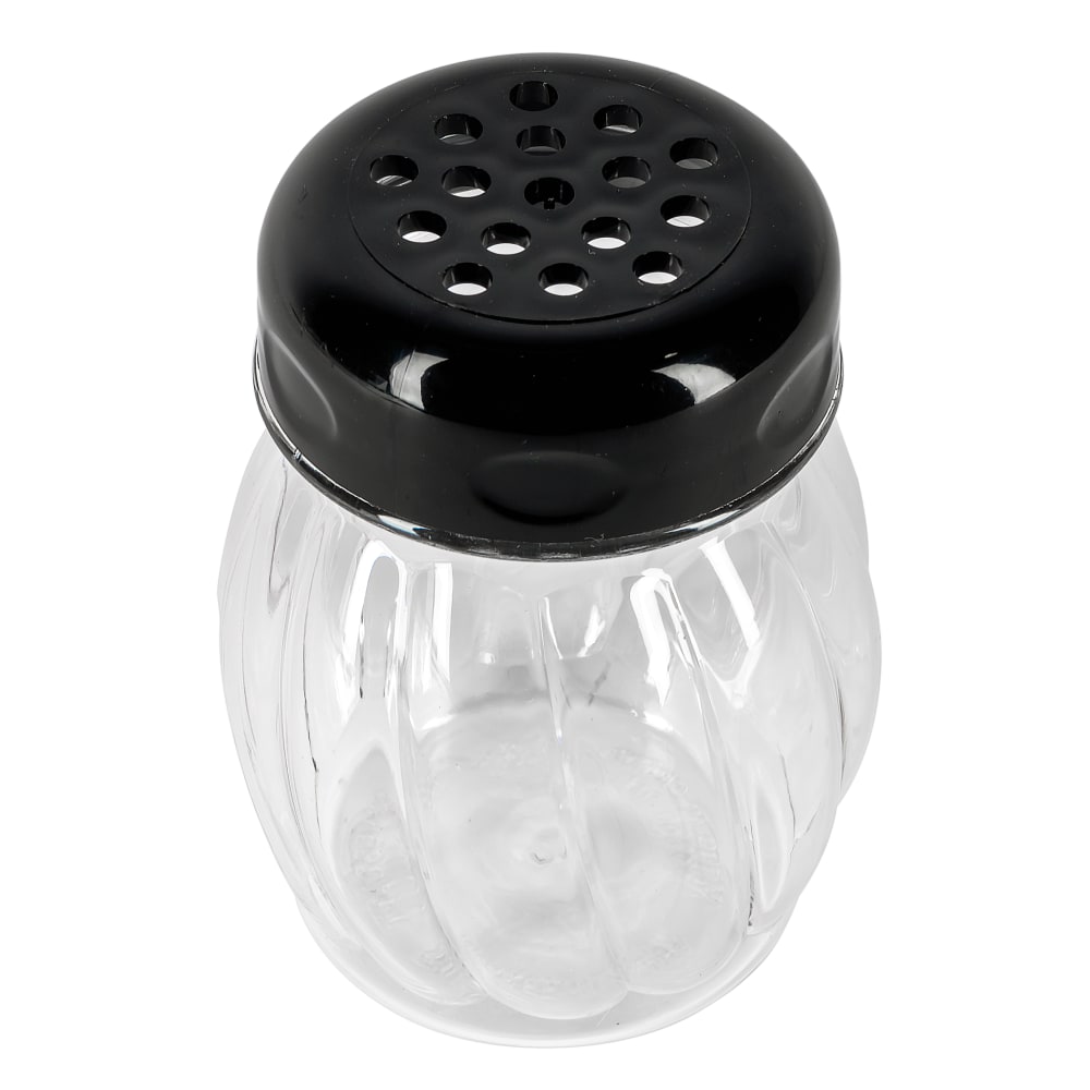 Tablecraft P260BK 6 oz Swirl Plastic Shaker w/ Perforated Top, BPA Free ...