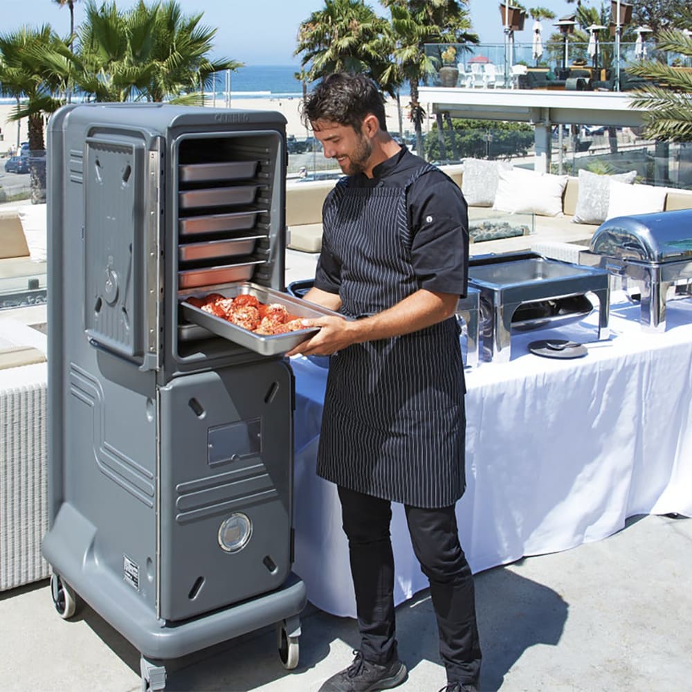 Cambro PCU1000HP615 Pro Cart Ultra™ Hot Insulated Food Carrier w/ (10 ...